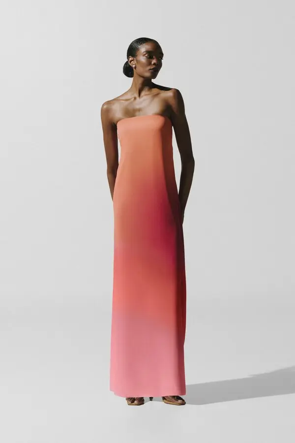 BAOBAB Nara Maxi Dress - Tramonto Arancia