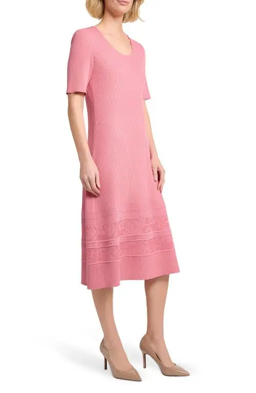 Misook Mixed Stitch Sweater Dress