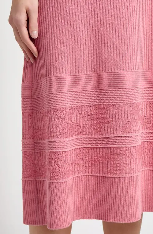 Misook Mixed Stitch Sweater Dress
