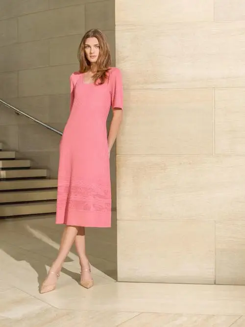 Misook Mixed Stitch Sweater Dress