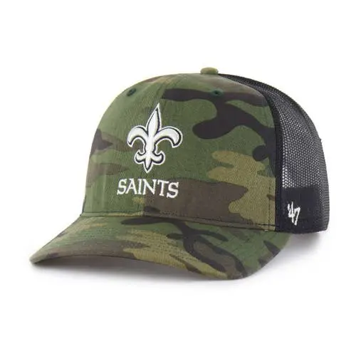 '47 New Orleans Saints Trucker Adjustable Hat - Camo