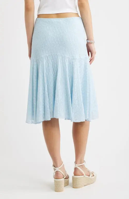 Bp. Lace Handkerchief Midi Skirt - Blue Skyride