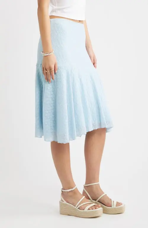 Bp. Lace Handkerchief Midi Skirt - Blue Skyride