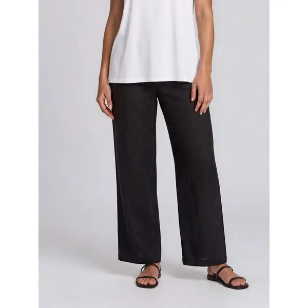 MASAI COPENHAGEN Mapriselle Wide-leg Linen Trousers - Black