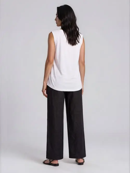 MASAI COPENHAGEN Mapriselle Wide-leg Linen Trousers - Black