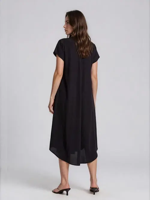 MASAI COPENHAGEN V-neck Draped Midi Dress