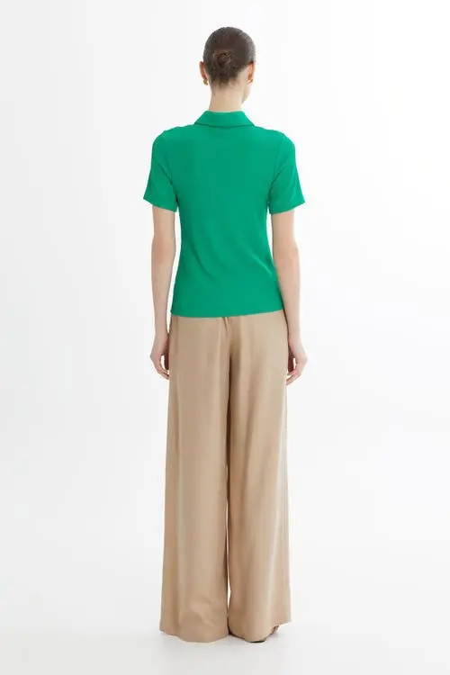 GIZIA Snap-closure Blouse
