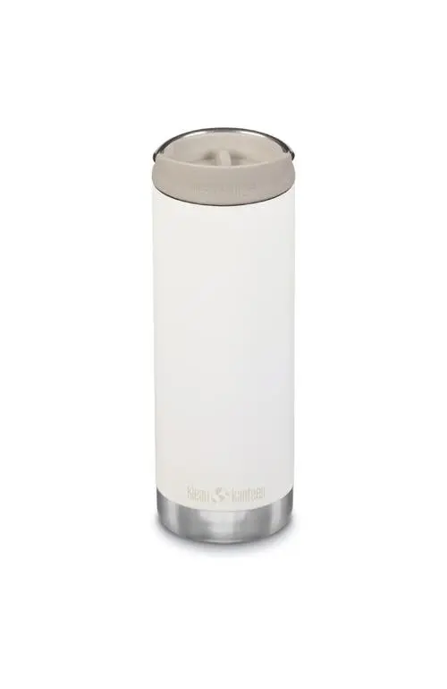 KLEAN KANTEEN Tkwide Insulated Coffee Tumbler With Cafe Capstainless Steel Water Bottle & Thermal Tumbler16 Oz - Tofu