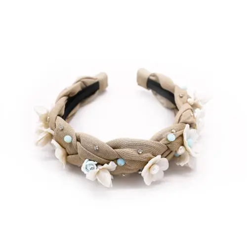 ADIBA Floral Headband - Sand