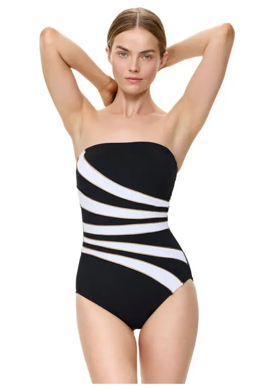 GOTTEX Luxe Allure Bandeau One Piece Swimsuit
