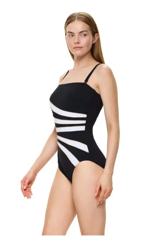 GOTTEX Luxe Allure Bandeau One Piece Swimsuit