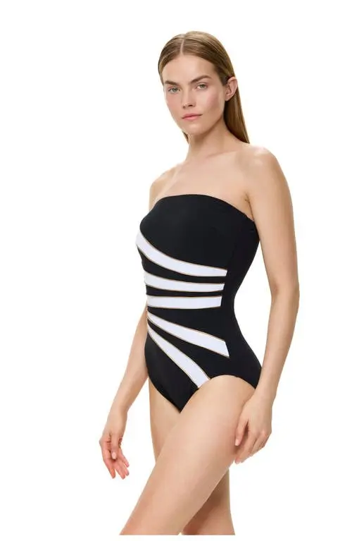 GOTTEX Luxe Allure Bandeau One Piece Swimsuit