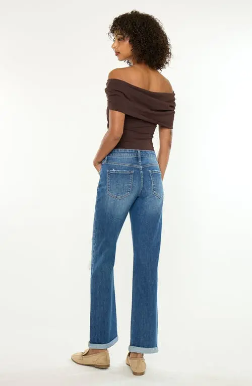 KANCAN Bianca Essentials Mid Rise True Straight Jeans