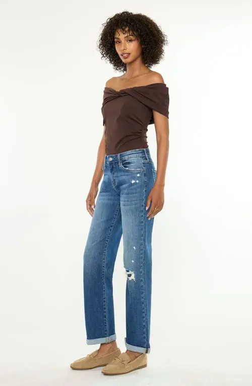 KANCAN Bianca Essentials Mid Rise True Straight Jeans