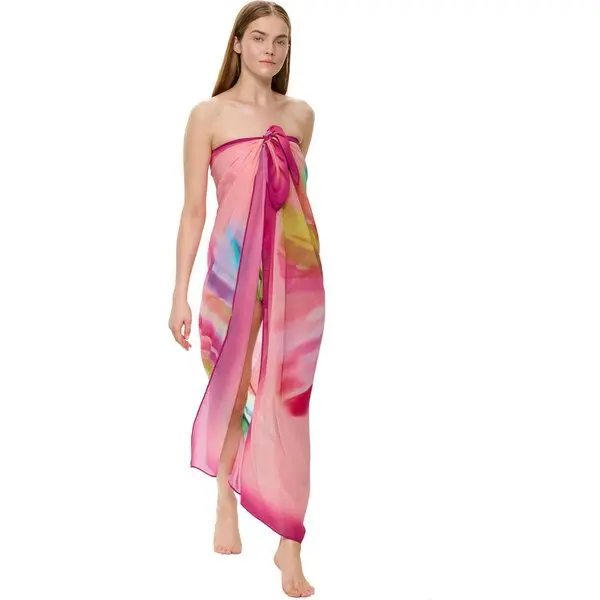 GOTTEX Floral Rhythm Pareo - Pink-multi