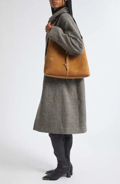 Strathberry Maxi Kite Hobo Bag - Toffee/espresso