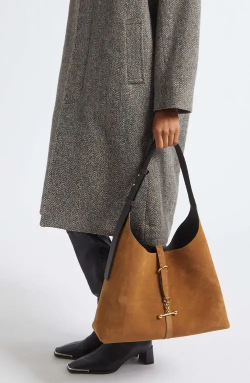 Strathberry Maxi Kite Hobo Bag - Toffee/espresso
