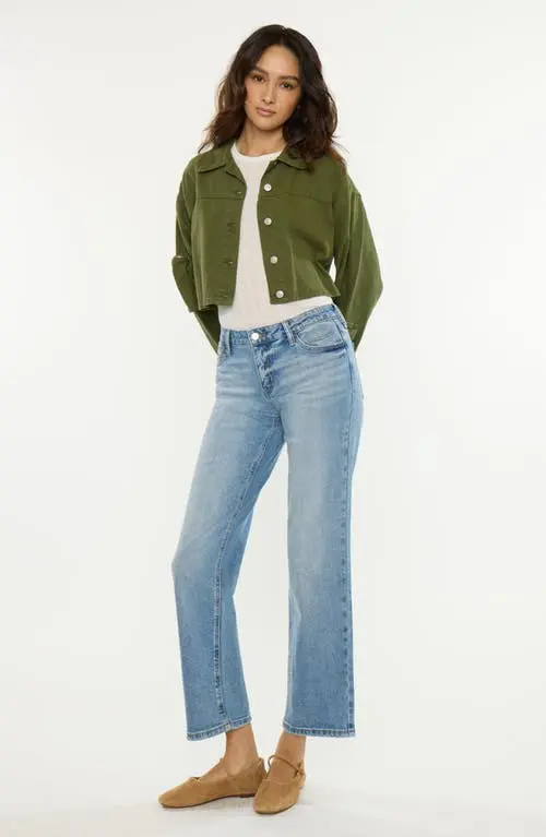 KANCAN Matilda Essentials Mid Rise True Straight Jeans