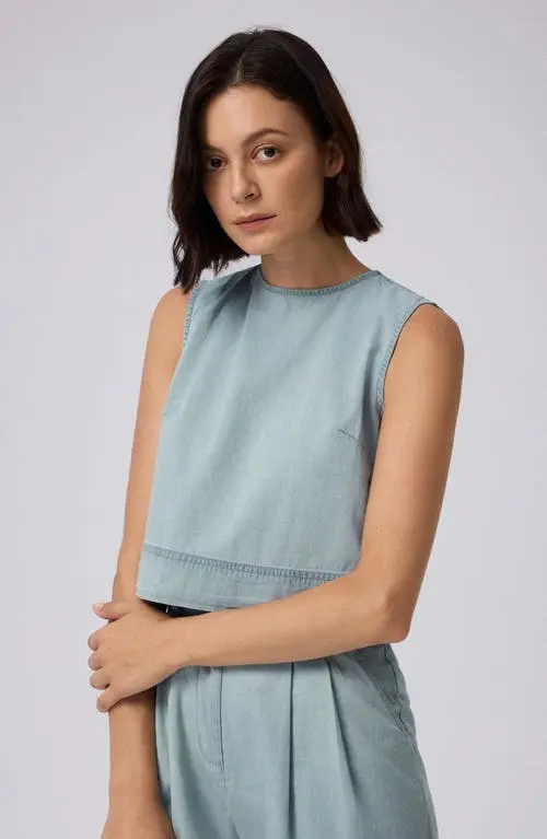 JUANA Amaia Shell Top In Tencel, Cotton, And Hemp Blend