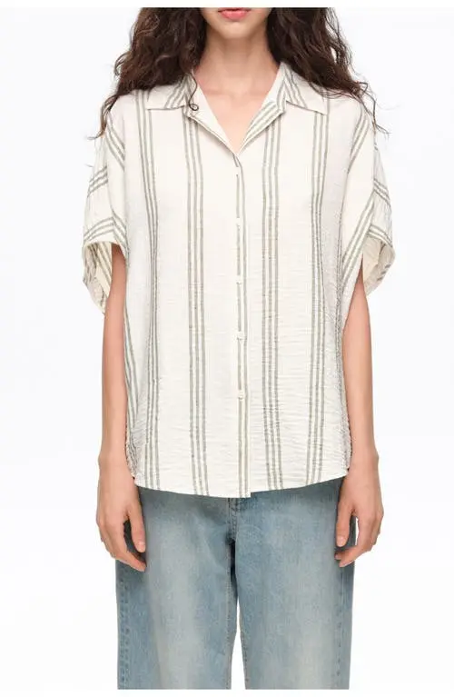 Bimba Y Lola Striped Button-up Shirt