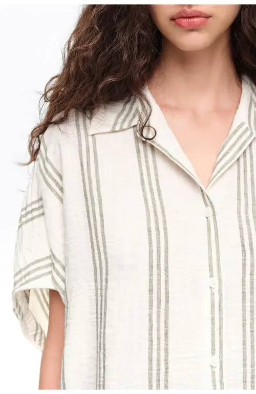Bimba Y Lola Striped Button-up Shirt