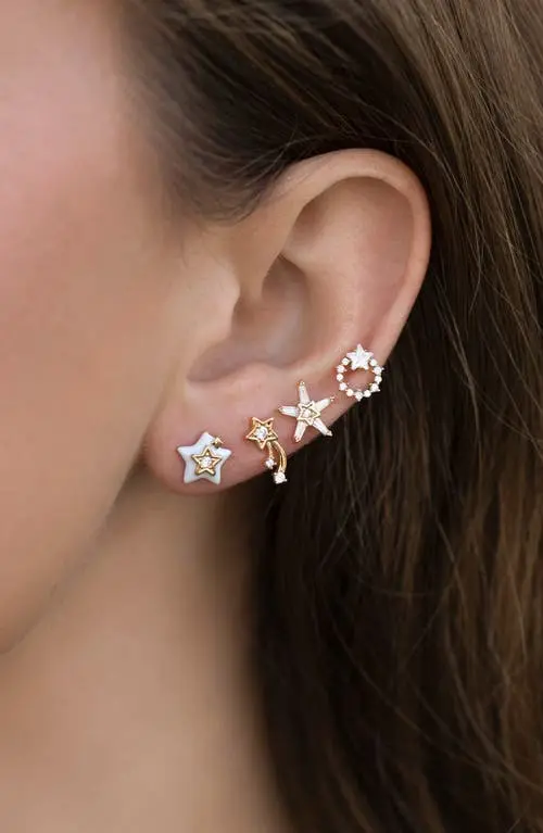 GIRLS CREW Twinkle Twinkle Set Of 4 Stud Earrings