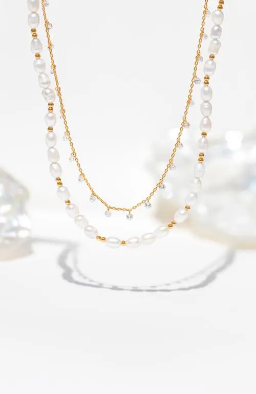 GIRLS CREW Dew You Cubic Zirconia Drop Necklace