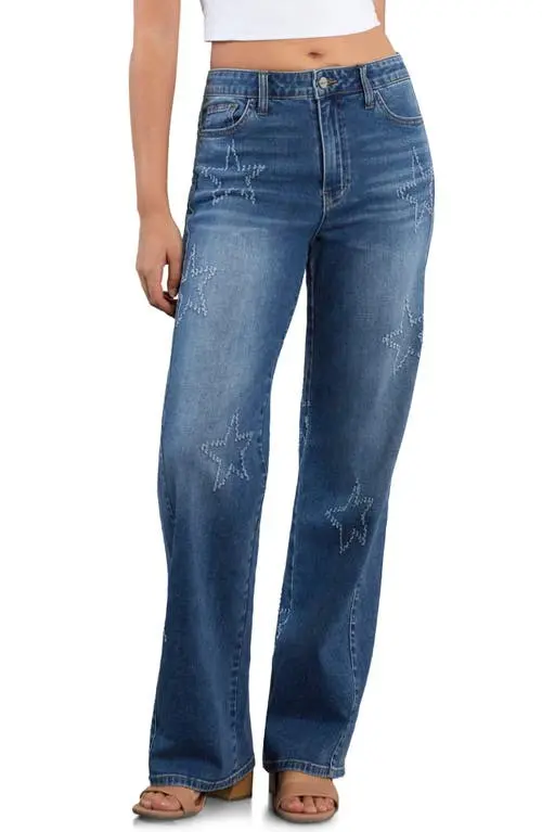 HINT OF BLU Star Bootcut Jeans - Fresh Denim