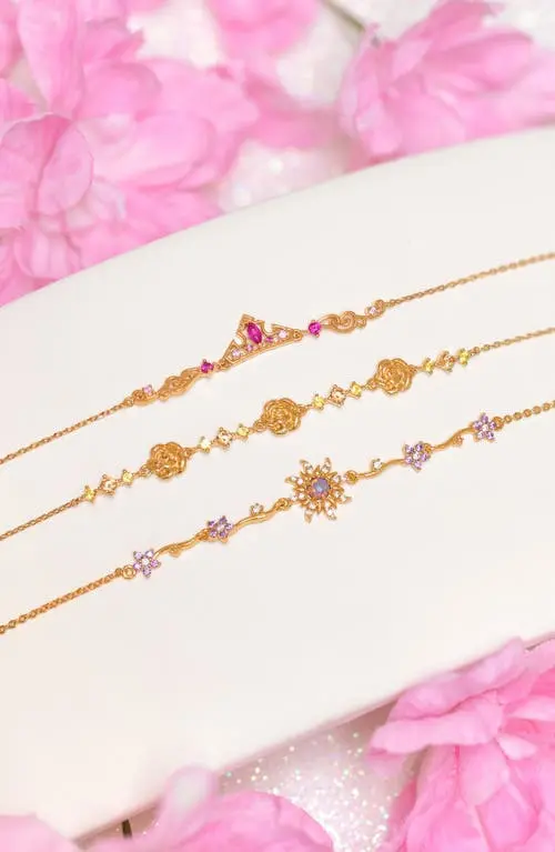 GIRLS CREW Disney Belle Rose Adjustable Bracelet