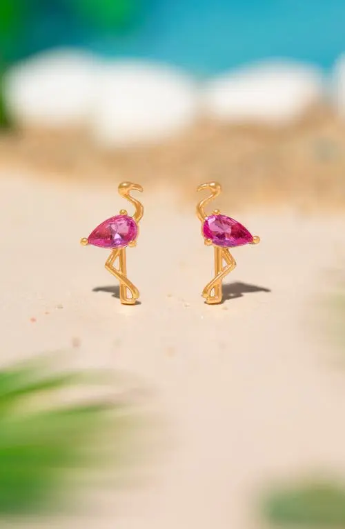 GIRLS CREW Flamingo Stud Earrings