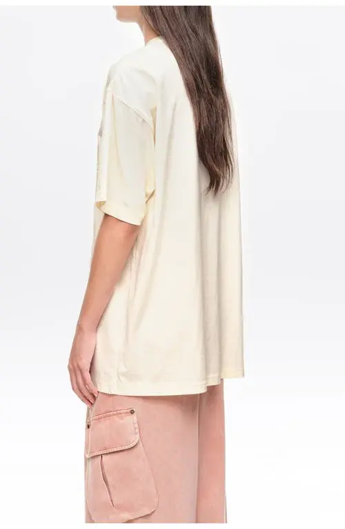 Bimba Y Lola Tonal Logo Embroidered T-shirt