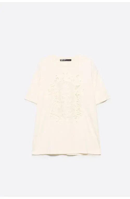 Bimba Y Lola Tonal Logo Embroidered T-shirt