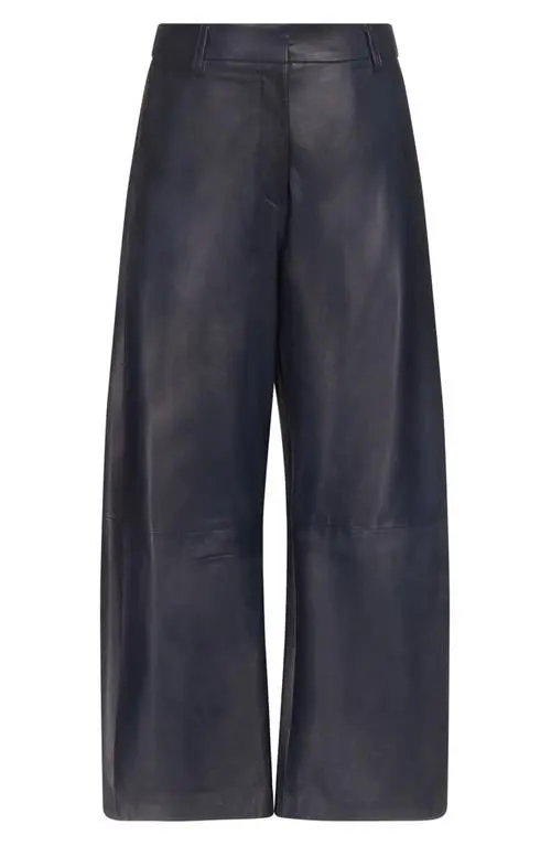 TWP Slouchy Boyfriend Crop Leather Pants