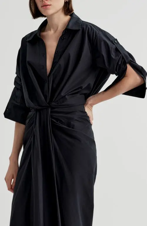 A.L.C. Leo Twist Front Cotton Shirt
