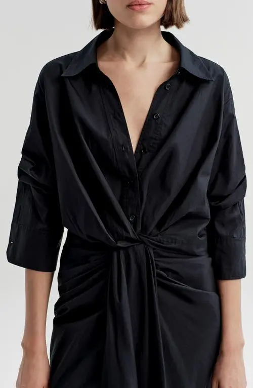 A.L.C. Leo Twist Front Cotton Shirt