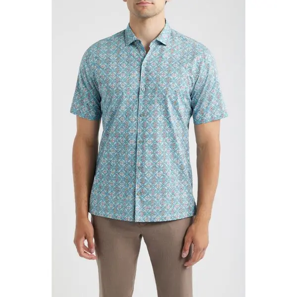 Tori Richard Sanganeri Cotton Shirt - Neptune