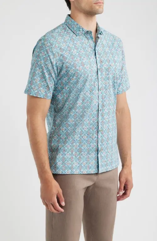 Tori Richard Sanganeri Cotton Shirt - Neptune