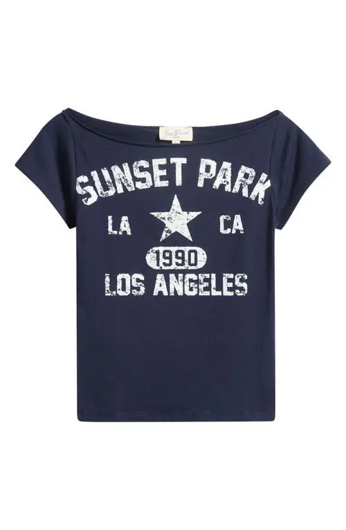 PACSUN Sunset Park Off-the-shoulder T-shirt