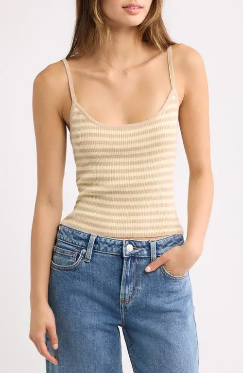 PACSUN Angelica Stripe Camisole - Yellow Multi