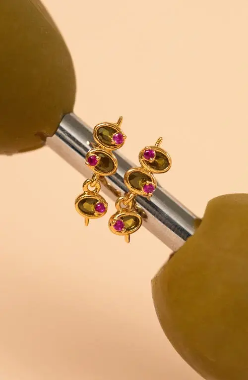 GIRLS CREW Mini Olive Drop Earrings