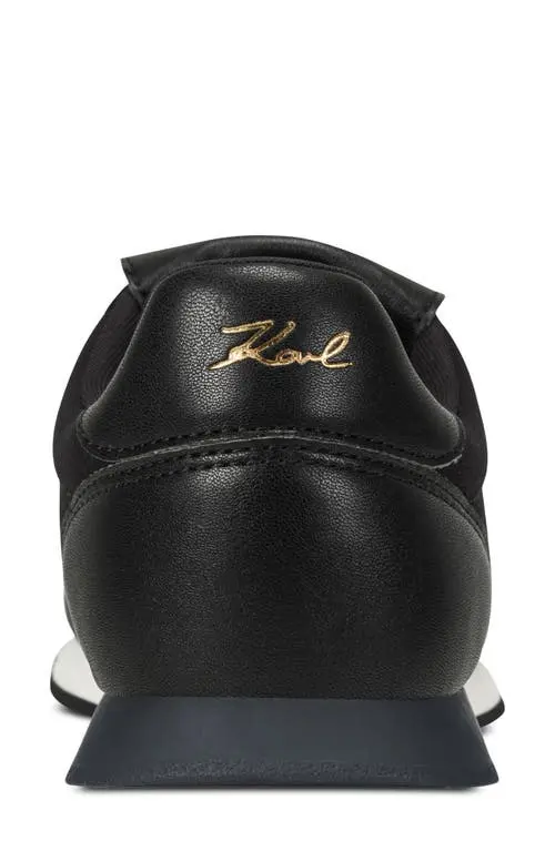Karl Lagerfeld Paris Midwood Embroidered Lace-up Sneaker