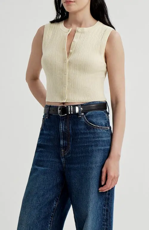 A.L.C. Lottie Cotton Blend Crop Top