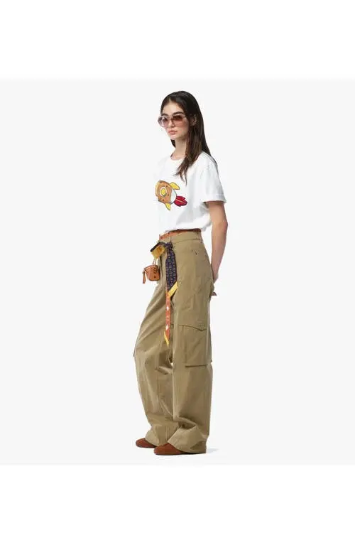 Mcm Cargo Pants With Logo Hardware