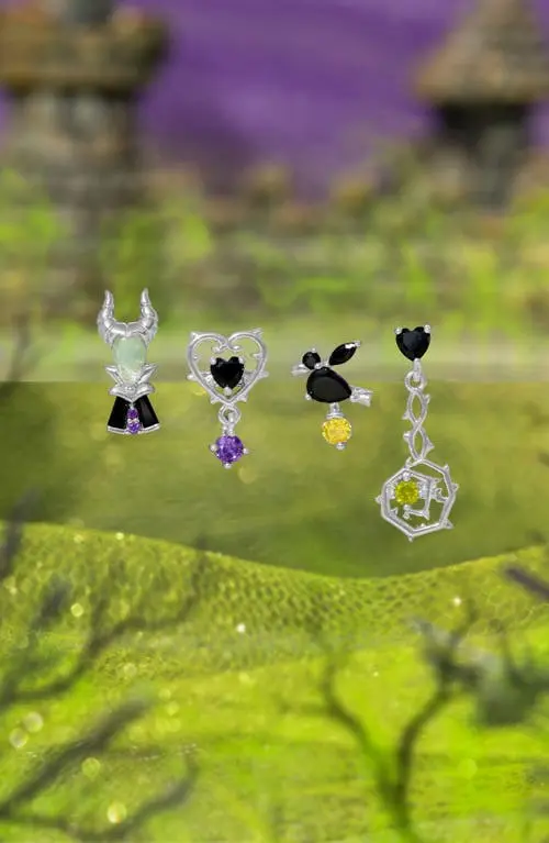 GIRLS CREW Disney Maleficent Mismatched Stud Earring Set