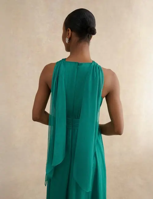 HOBBS LONDON Winona Maxi Dress With Tie Neck