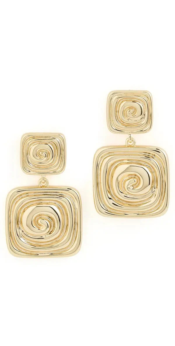LUV AJ The Seychelles Statement Earrings - Gold