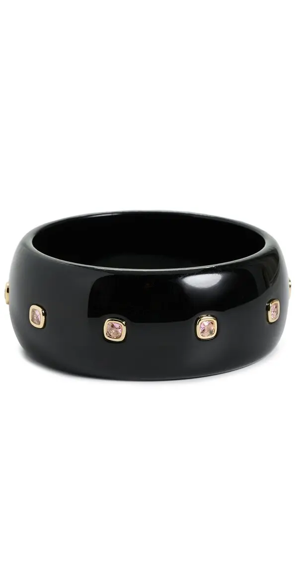 LUV AJ The St. Lucia Lucite Bangle - Gold