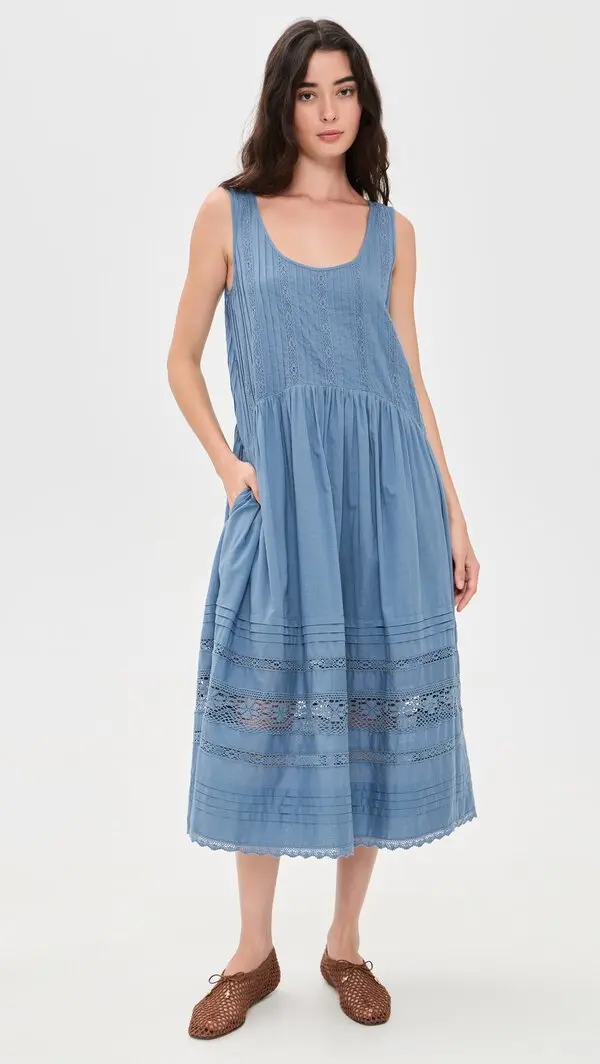Sea Pippa Solid Tank Midi Dress