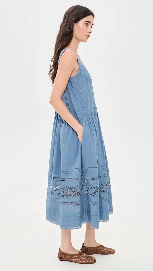 Sea Pippa Solid Tank Midi Dress