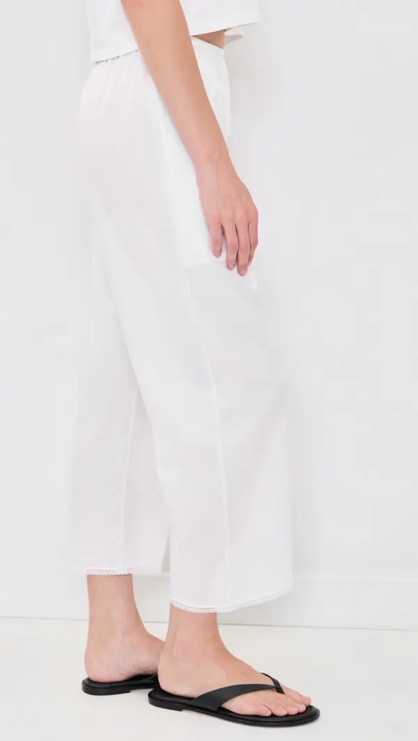 LESET Yoko Lace Crop Pants